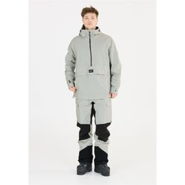 SLOPE Herren Skijacke "Ruki", grau, Gr. S, unifarben, 100% Polyester, Jacken, Im wetterfesten Anorak-Design