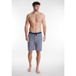 Tom Tailor Herren Bermudas "Dakota", Gr. 54, blau, Popeline, Obermaterial: 100% Baumwolle, kariert, Hosen, Bindeband, Seitentaschen, locker, bequem,