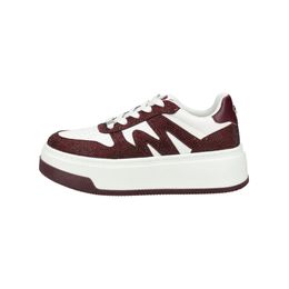 Steve Madden Damen Plateausneaker "Steve Madden Sneaker Lederimitat/Textil", Gr. 41, wei&szlig;, Lederimitat, Textil, Schuhe