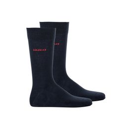 Hugo Herren Kurzsocken "Socken 2P RS UNI CC 2er Pack", Gr. 39, blau, Obermaterial: 83% Baumwolle CO. 15% Polyamid PA. 2% Elasthan EL., Socken