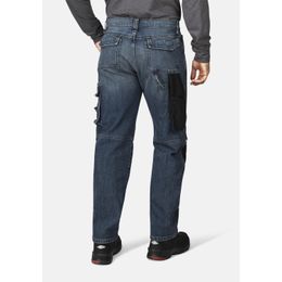 Herren Workerjeans "CALGARY Denim Pro Workwear Arbeits-Cargojeans", blau, Gr. 56, HERO by John Medoox, Denim/Jeans, 99% Baumwolle, 1% Elasthan,