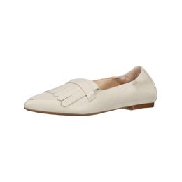 Peter Kaiser Damen Ballerina "Peter Kaiser Slipper Leder", Gr. 36, beige, Leder, Schuhe