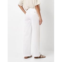 Toni Damen Palazzohose "Luisa Palazzo", wei&szlig;, Gr. 21, unifarben, Web, Obermaterial: 97% Baumwolle, 3% Elasthan, Hosen, mit B&uuml;gelfalten und Stretch