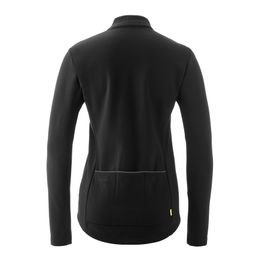 Gonso Damen Radtrikot "SITIVO TRIKOT THERM W"schwarz, Gr. 46, 57% Polyamid, 28% Polyester, 15% Elasthan, Trikots, Damen Fahrradtrikot langarm,