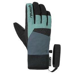 Reusch Damen Skihandschuhe "Malone R-TEX XT"anthrazit, schwarz, Gr. 8, unifarben, 82% Polyester, 10% Polyurethan, 8% Wolle, Handschuhe, mit