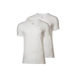 Gant Herren T-Shirt "T-Shirt V-NECK T-SHIRT 2-PACK 2er Pack", wei&szlig;, Gr. L, Obermaterial: 100% Baumwolle CO., Shirts