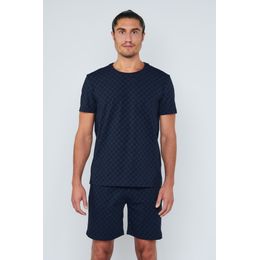 JOOP! JOOP Herren T-Shirt "Leisure", Gr. S, blau, Obermaterial: 95% Baumwolle, 4% Elasthan, 1% sonstige Fasern, Shirts, mit Cornflower-Alloverprint,