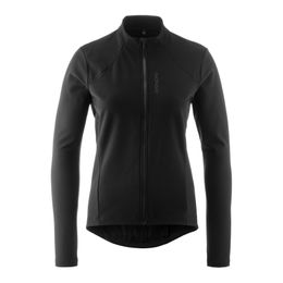 Gonso Damen Radtrikot "SITIVO TRIKOT THERM W", schwarz, Gr. 38, 57% Polyamid, 28% Polyester, 15% Elasthan, Trikots, Damen Fahrradtrikot langarm,