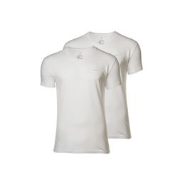 Gant Herren T-Shirt "T-Shirt V-NECK T-SHIRT 2-PACK 2er Pack", wei&szlig;, Gr. M, Obermaterial: 100% Baumwolle CO., Shirts