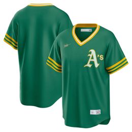 Nike Herren Baseballtrikot "Nike Trikot Oakland Athletics Nike Replica Cooperstown"gr&uuml;n, Gr. L, 100% Polyester, Trikots