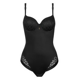 LISCA Damen Body "Body mit B&uuml;gel Opal", Gr. 90, schwarz, Stoff, Obermaterial: 81% Polyamid PA. 19% Elasthan EL., Bodys