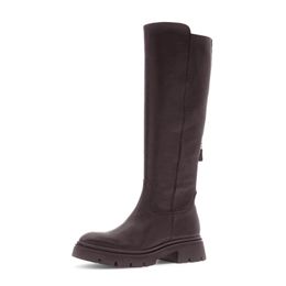 Gabor Damen Stiefel, Gr. 38, braun, Kalbsleder, Textil, unifarben, Schuhe, Blockabsatz, Langschaftstiefel mit bequemer Best Fitting-Ausstattung