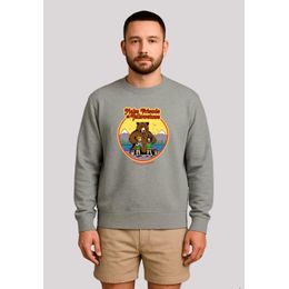 F4NT4STIC Herren Sweatshirt "US National Parks Make Friends At Yellowstone", grau, Gr. XS, Obermaterial: 80% Baumwolle, 20% Polyester, Sweatshirts,