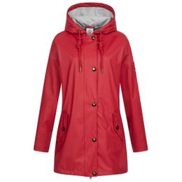 ANKERGLUT Damen Regenjacke "Friesennerz ANKERGLUT HVN", rot, Gr. 42, Obermaterial: 100% Polyurethan; Futter: 100% Polyester, Jacken, auch in Gro&szlig;en