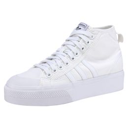 Sneaker "NIZZA PLATFORM MID", adidas originals, Gr. 42, weiß, Synthetik, Textil, Schuhe