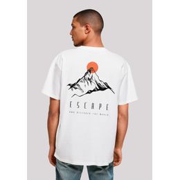 F4NT4STIC Herren T-Shirt "Oversize Escape Discover the World Mountain", weiß, Gr. XXL, Obermaterial: 100% Baumwolle, Shirts, Premium Qualität, ESCAPE
