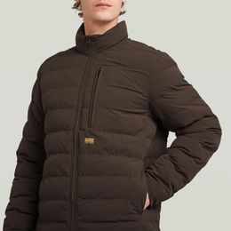 G-Star Raw G-STAR Herren Steppjacke "Foundation liner", braun, Gr. M, unifarben, Obermaterial: 100% Polyester, Jacken, mit Brusttasche