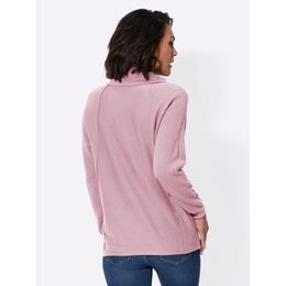 Casual Looks Damen Rollkragenpullover "Pullover", rosa, Gr. 38, unifarben, 50% Baumwolle, 50% Polyacryl, Pullover