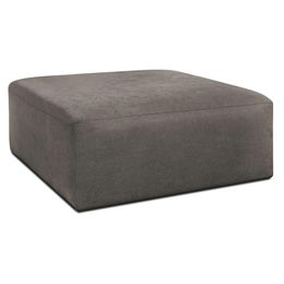 Polsterhocker OTTO HOME "Kelani", grau (taupe), B:93cm H:44cm T:93cm, 100% Polyester, Hocker, Polsterhocker, verschiedene Modifikationen verf&uuml;gbar