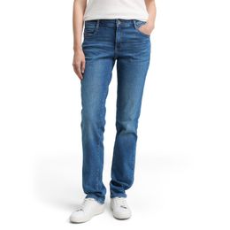 Tom Tailor Damen Straight-Jeans "LIVA", blau, Gr. 32, unifarben, Denim/Jeans, Obermaterial: 99% Baumwolle, 1% Elasthan. Futter: 100% Baumwolle,