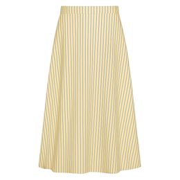 NORR Damen Maxirock "NORR skirt Frida"gelb stripe, Gr. 44, Obermaterial: 50% Baumwolle, 50% Polyester, R&ouml;cke