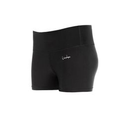 WINSHAPE Damen Hotpants "AEL502", schwarz, Gr. L, 80% Polyester, 20% Elasthan, Hosen, mit leichtem Kompressionseffekt