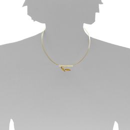 OSTSEE-SCHMUCK Damen Kette mit Anh&auml;nger "OSTSEE-SCHMUCK Halsreif mit Anh&auml;nger Gleiter-Caja", 42cm, Gelbgold 333, L: 42, gold, Gelbgold 333, Halsketten