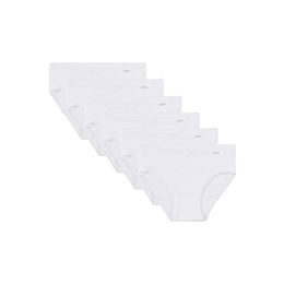 Sanetta M&auml;dchen Slip "Slip 6er Pack", Gr. 140, wei&szlig;, Obermaterial: 100% Baumwolle CO., Unterhosen