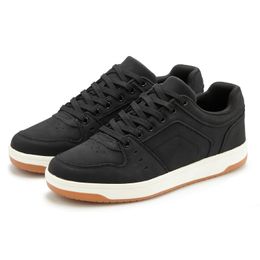 Herren Sneaker, AUTHENTIC LE JOGGER, Gr. 42, schwarz, Obermaterial: 100% Lederimitat. Decksohle: 100% Textilmaterial. Futter: 100% Textilmaterial.