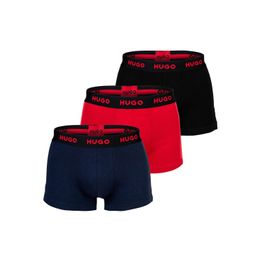 Hugo Herren Boxershorts "Boxershort Trunk Triplet 3er Pack", Gr. M, bunt, Obermaterial: 95% Baumwolle CO. 5% Elasthan EL., Unterhosen
