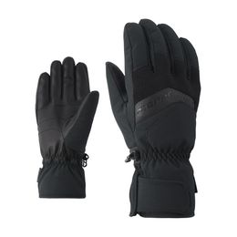 Ziener Herren Skihandschuhe "GABINO-Z", schwarz, Gr. 6,5, Polyester, Handschuhe, wasserabweisend, windabweisend, atmungsaktiv