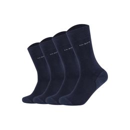 Camano Herren Sneakersocken "Socken 4er Pack", Gr. 43, blau, Obermaterial: 80% Baumwolle CO. 17% Polyamid PA. 3% Elasthan EL., Socken