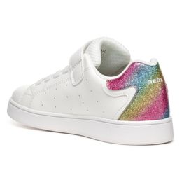 Geox M&auml;dchen Slip-On Sneaker "J ECLYPER GIRL", Gr. 32, bunt, Synthetik, Textil, Schuhe, Pride Sneaker, Regenbogen Sneaker mit bunt glitzernder Ferse