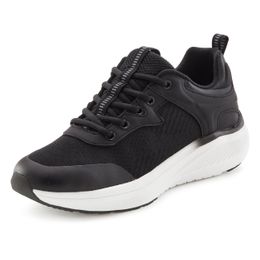 Lascana Damen Sneaker "Turnschuhe", Gr. 42, schwarz, Obermaterial: 70% Textilmaterial, 30% Lederimitat. Decksohle: 100% Textilmaterial. Futter: 100%