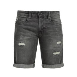 INDICODE Herren Jeansshorts "Jeansshorts IDHallow", grau, Basic, Gr. M, Web, Obermaterial: 98% Baumwolle CO. 2% Elasthan EL., Jeans