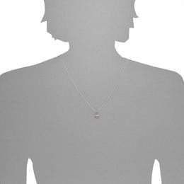 OSTSEE-SCHMUCK Damen Kette mit Anh&auml;nger "OSTSEE-SCHMUCK Kette mit Anh&auml;nger kleines Herz", 42cm, Silber 925 (Sterlingsilber), L: 40, rosa, Silber 925