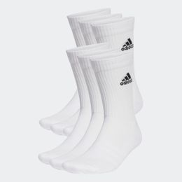 Herren Funktionssocken "CUSHIONED SPORTSWEAR CREW SOCKEN, 6 PAAR", adidas Performance, Gr. L, schwarz-wei&szlig;, Obermaterial: 62% Baumwolle, 36%