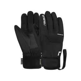 Skihandschuhe Reusch "Bolt SC GORE-TEX Junior", Mädchen, Gr. 6,5, schwarz, weiß, 90% Polyester, 10% Polyurethan, mehrfarbig, Handschuhe, warm, wasserdicht und atmungsaktiv