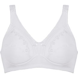 Naturana Damen Bügelloser BH "Soft Cup", Gr. 105, weiß, Obermaterial: 85% Polyamid, 15% Elasthan. Cups: 100% Baumwolle, unifarben, BHs, feminin,