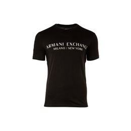Armani Exchange Herren T-Shirt "T-Shirt 1er Pack", schwarz, Gr. S, Obermaterial: 100% Baumwolle CO., Shirts