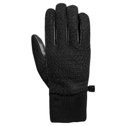 Reusch Damen Skihandschuhe "Kalmar TOUCH-TEC"schwarz, Gr. 8, unifarben, 51% Polyester, 23% Wolle, 20% Lederimitat, 6% Polyacryl, Handschuhe, mit