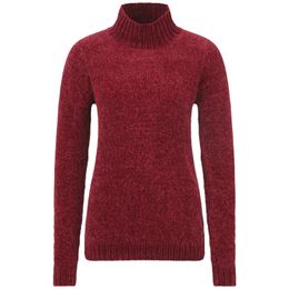 oxmo Damen Longpullover "Pullover OXEstella", rot, Gr. L, Obermaterial: 100% Polyester PES., Pullover