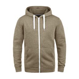 !Solid SOLID Herren Kapuzensweatjacke "Kapuzensweatjacke SDOlli", beige, Gr. L, Obermaterial: 80% Polyester PES. 20% Baumwolle CO., Sweatjacken