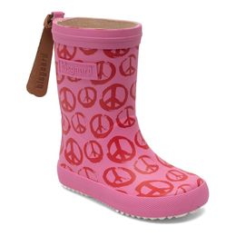 bisgaard M&auml;dchen Gummistiefel "fashion Weite: normal", Gr. 30, rosa, Gummi, gemustert, Schuhe, Matschstiefel mit Print, Gr&ouml;&szlig;enschablone zum Download