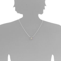 DUR Damen Kette mit Anh&auml;nger "DUR Kette mit Anh&auml;nger Gleiter Seestern II - Strandsand", 50cm, Silber 925 (Sterlingsilber), L: 42, silber, Silber 925