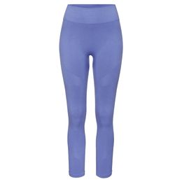 Damen Seamless Leggingsblau, Basic, Gr. S, Copenhagen Studios, unifarben, Obermaterial: 93% Polyamid, 7% Elasthan, Hosen, High Waist Design