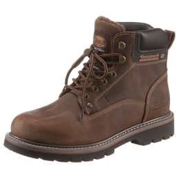 Herren Winterboots, Dockers by Gerli, Gr. 44, braun, Leder, Schuhe, Winterboots, Workerboots mit Profilsohle