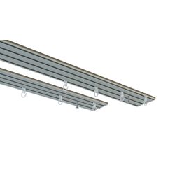 Gardinenschiene OTTO HOME, L:320cm T:8,4cm, silber, Aluminium, Gardinenstangen, "Tanbul"
