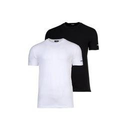 Dsquared2 Damen T-Shirt "T-Shirt TWIN PACK T-SHIRT 2er Pack", schwarz, Gr. S, Obermaterial: 94% Baumwolle CO. 6% Elasthan EL., Shirts