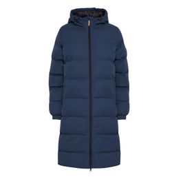 North Bend Damen Langmantel "Langmantel NBElla W", blau, Gr. 38, Obermaterial: 100% Polyester PES., M&auml;ntel